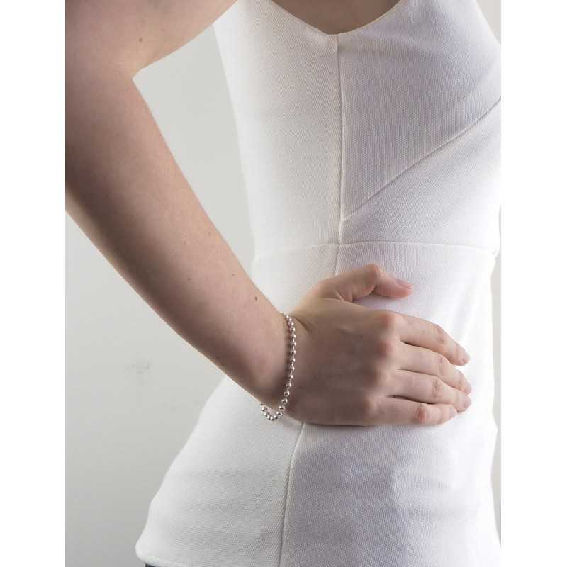 Bracelet boule argent femme : Bijouterie en ligne d'Art'emi.